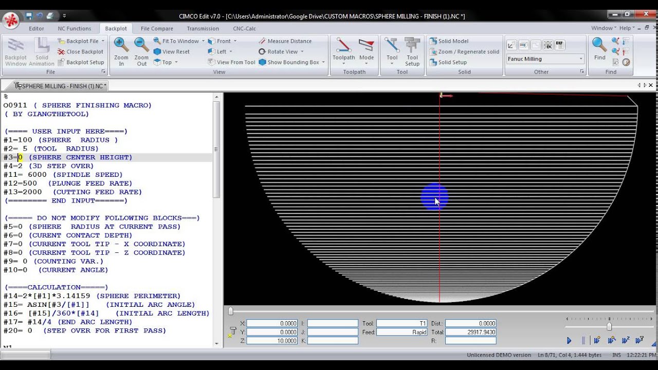 Fanuc Milling Program Examples