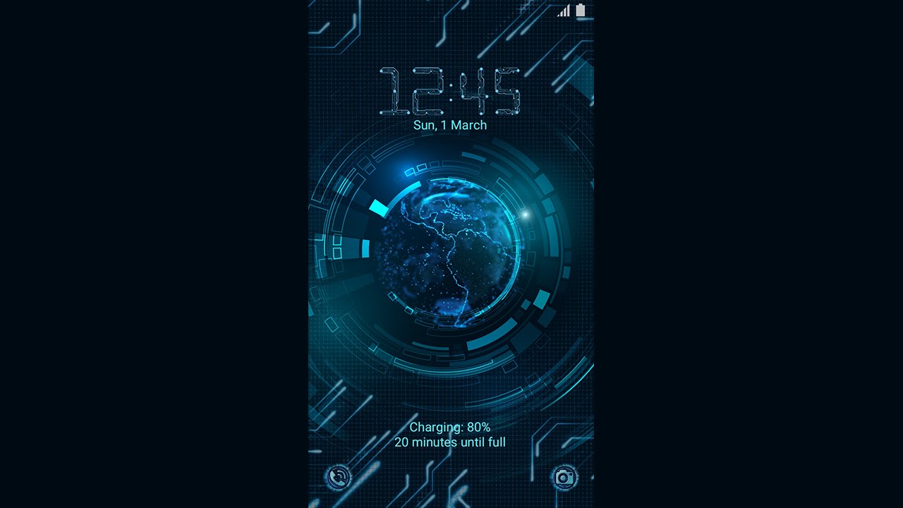 Galaxy Premium Theme Hologram Animated Lockscreen Youtube