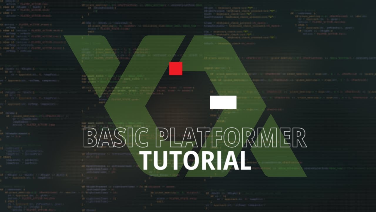 Basic Platformer Tutorial Gamemaker Studio 2 Youtube