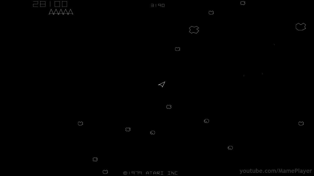 Asteroids 1979 Atari Mame Retro Arcade Games Youtube