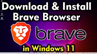 How To Download And Install Brave Browser For Pc In Spanish Windows 11 ...