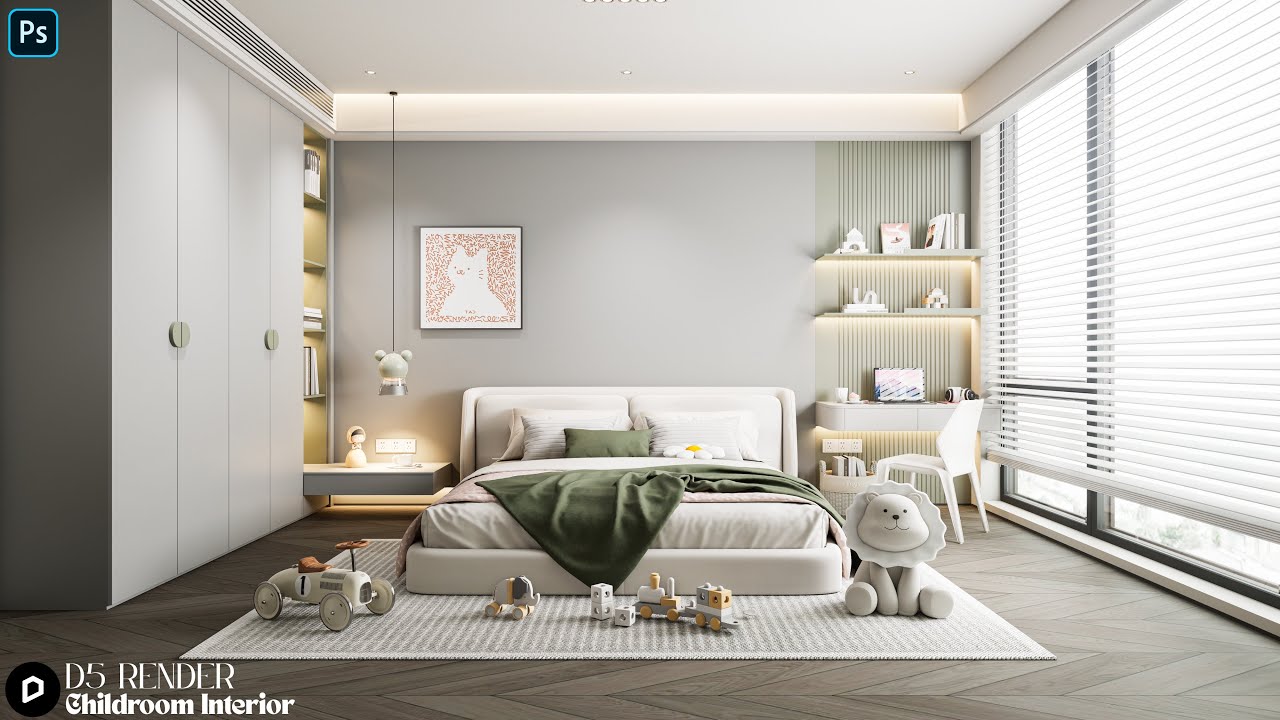 Interior Design Visualization In D5 Render Easy Tutorial Childroom