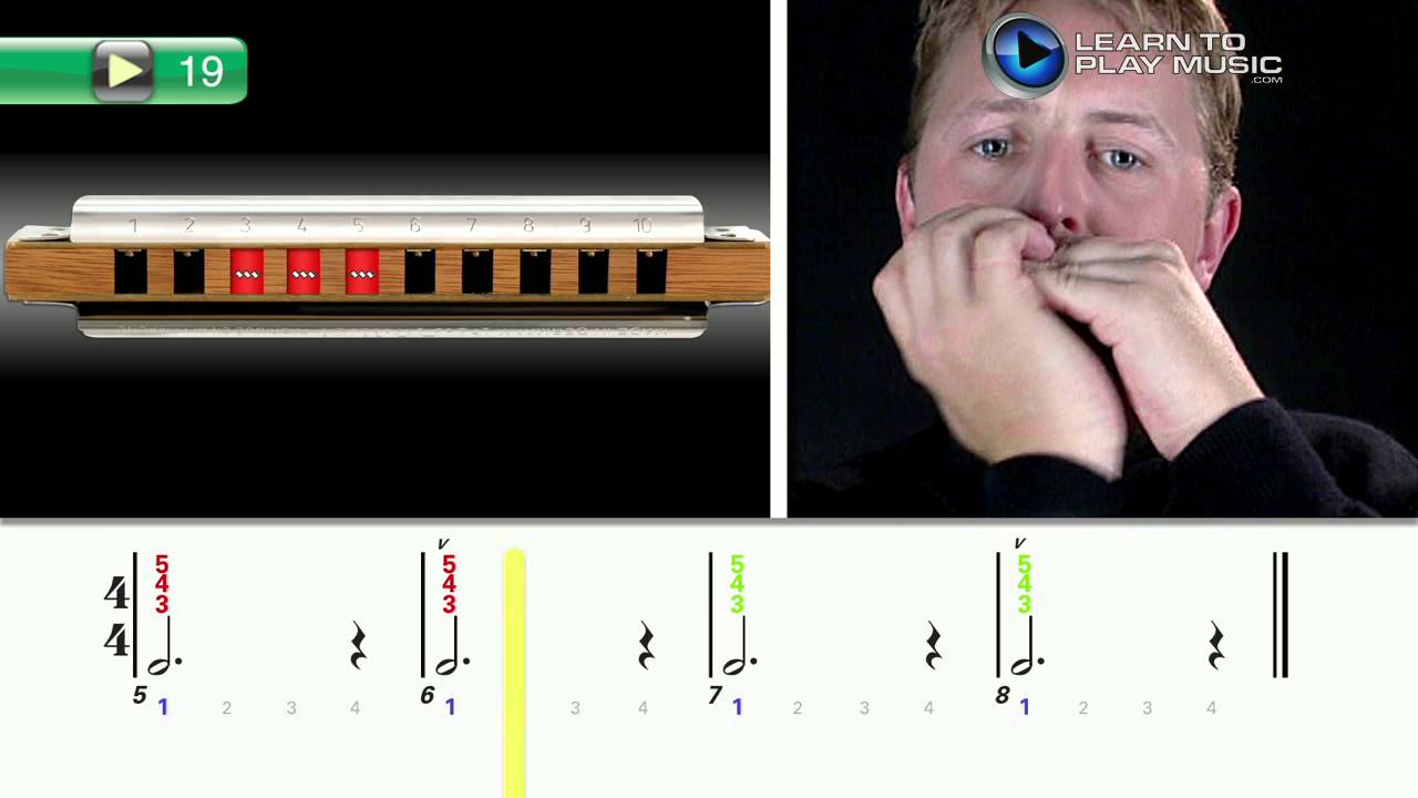 Ex019 How To Play Harmonica Harmonica Lessons For Beginners Youtube
