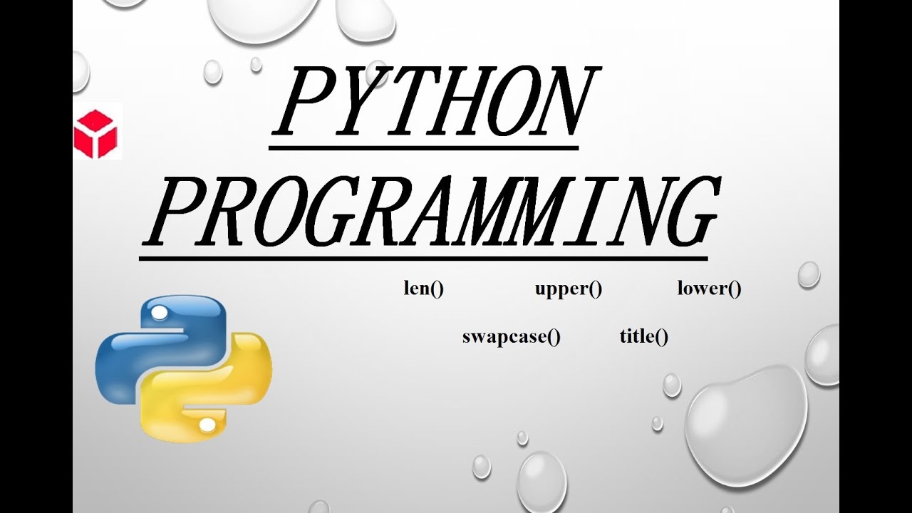 String Function In Python Part 1 Youtube