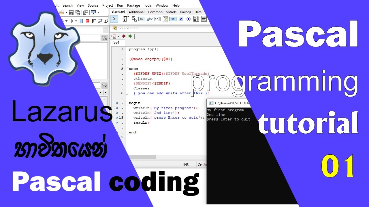 Pascal Programming Tutorial 01 Ide Installation And Basic Pascal
