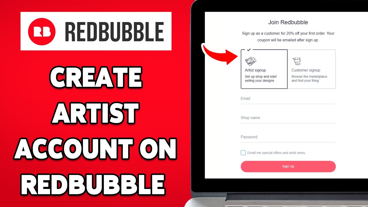 How To Create An Artist Account On Redbubble 2025 Sign In To