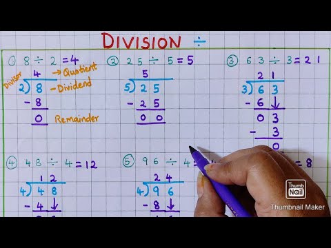 Division Maths Division Learn Basic Division Mathematics Youtube
