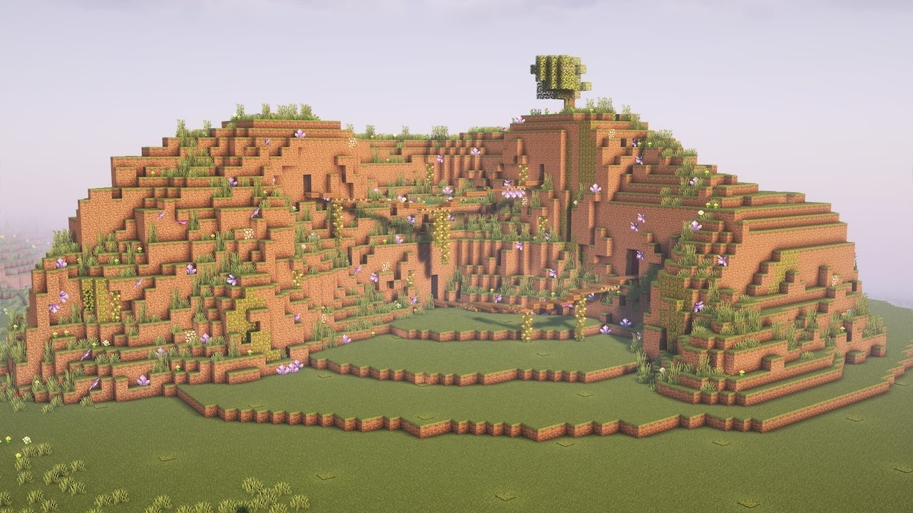 I Built A Mountain Base In Survival Minecraft Youtube