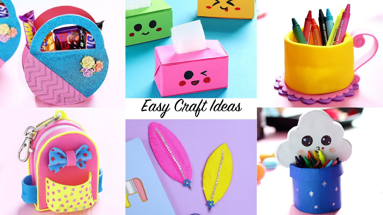 6 Easy Craft Ideas Amazing Diy Tutorial How To Make Youtube