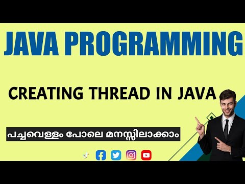Creating Thread In Java Java Programming Malayalam Tutorial Youtube