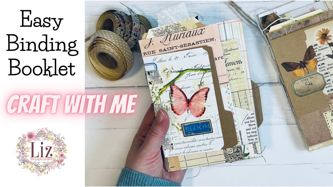 Easy No Sew Binding Booklet Journal Tutorial Tab Binding Craft