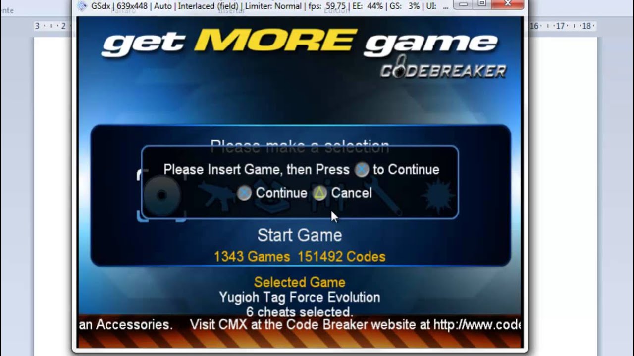 Usar Codebreaker En Pcsx2 1 0 Youtube