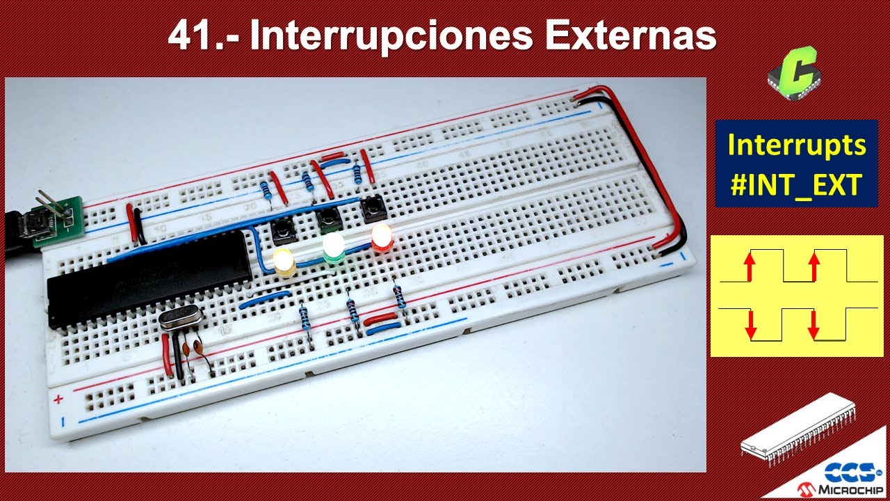 41 Interrupciones Externas Curso Microcontroladores Pic Youtube