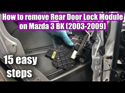 How To Remove Replace Rear Door Lock Module Latch Controller On Mazda