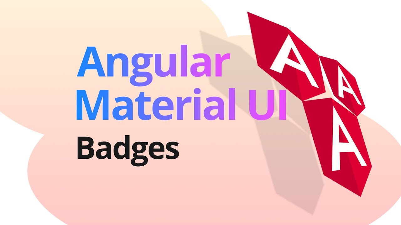 Angular Material Ui Badges Youtube