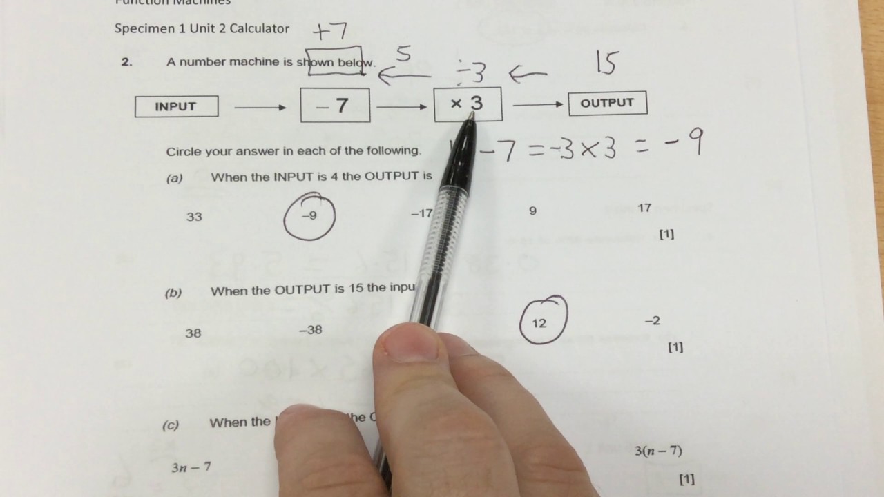 Function Machines Youtube