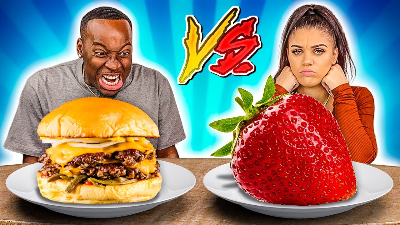 Junk Food Vs Healthy Food Fight
