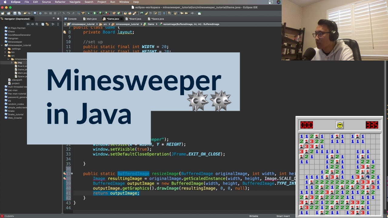 How To Make Minesweeper In Java Part 1 Youtube