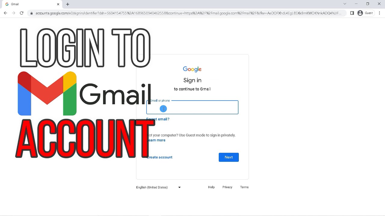 How To Log Into Gmail On Computer Sign In Gmail Account In Laptop