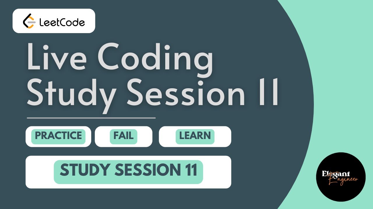 Live Coding Study Session 11 Leetcode Problem Solving Stack Youtube