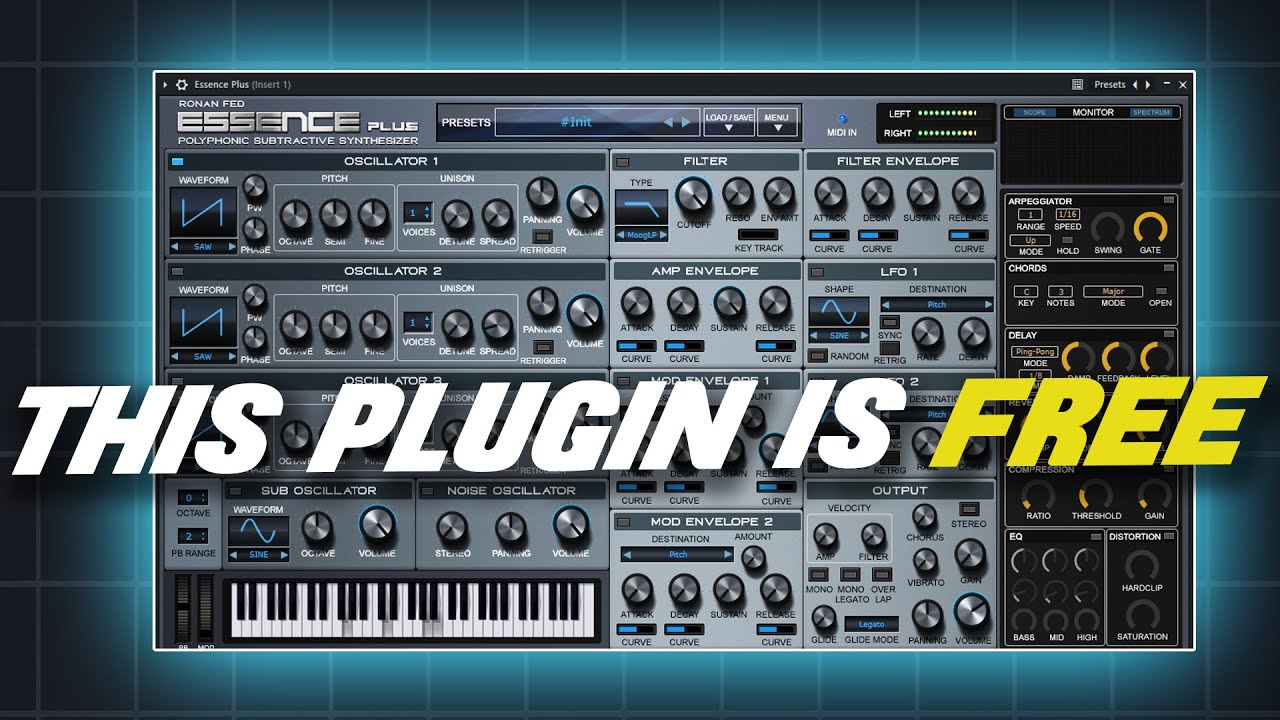 Insane Free Vst Plugin For Producers Ronan Fed Essence Plus Youtube
