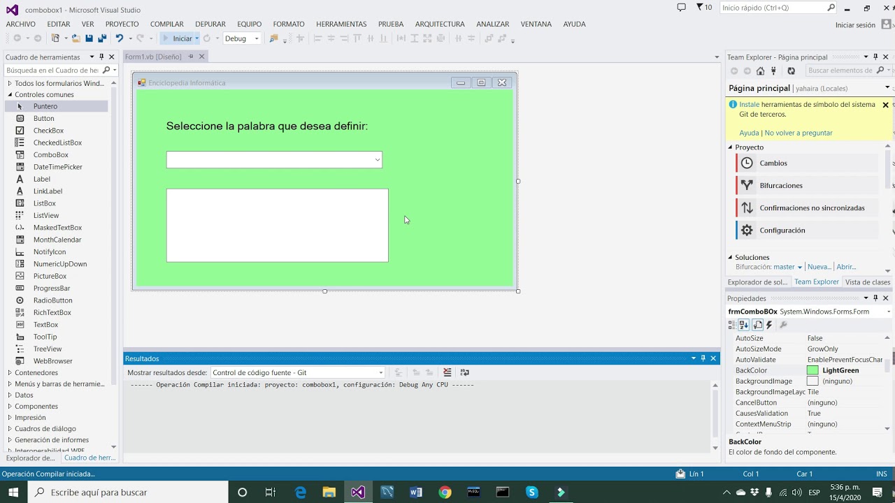 Tutorial Combobox Visual Basic Net Youtube