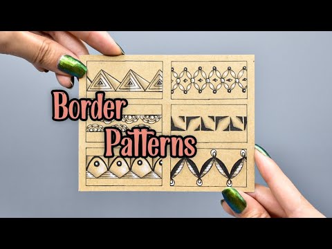 Border Patterns For Zentangle Part 5 3d Borders Youtube