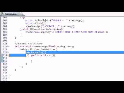Intermediate Java Tutorial 46 Displaying Messages In The Chat Window