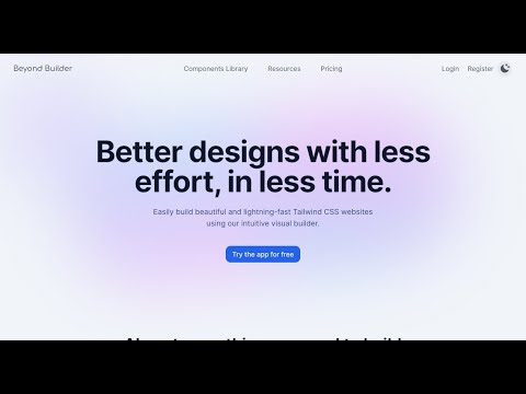 Introducing Beyondbuilder The Tailwind Css Visual Website Builder
