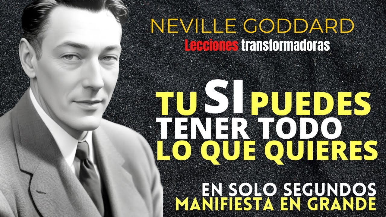 En Solo Segundos Neville Goddard En Español Youtube