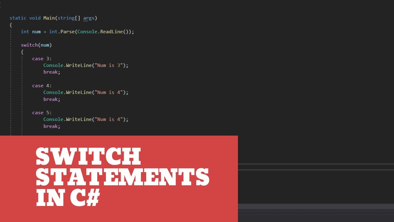 Switch Statements In C How To Use Switch Statements In C Tutorial