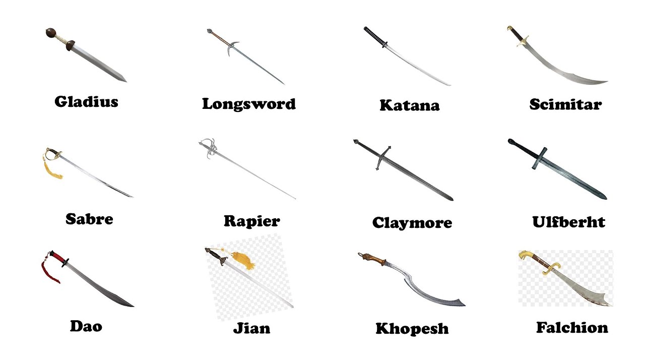 Every Sword Type Explained In 3 Minutes Youtube