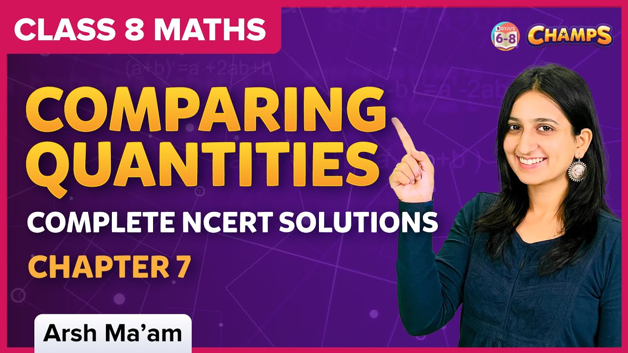 Comparing Quantities Complete Ncert Solutions Class 8 Chapter 7