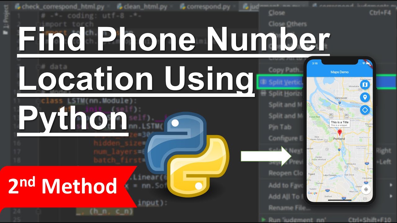 Python Project How To Track Someone Location With Phone Number