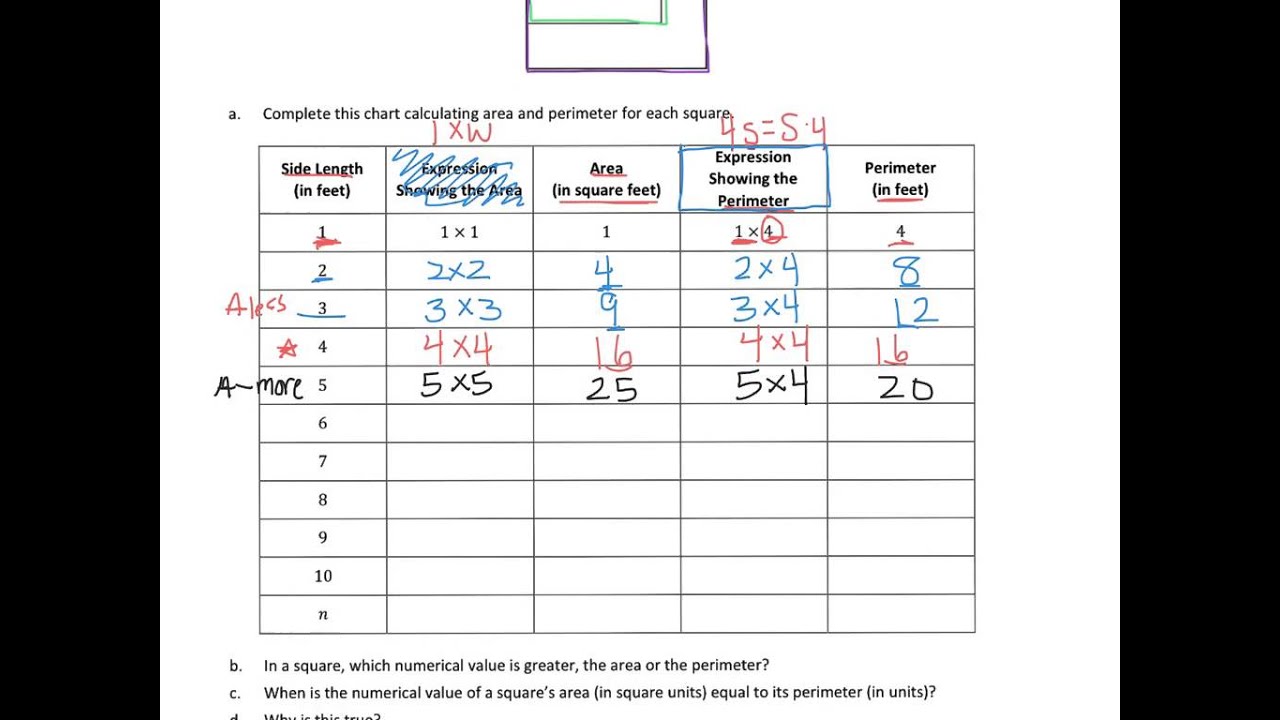 Grade 6 Module 5 Lesson 10 Problem Set Youtube