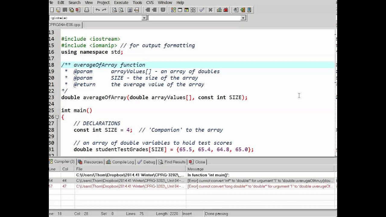 Template Functions In C