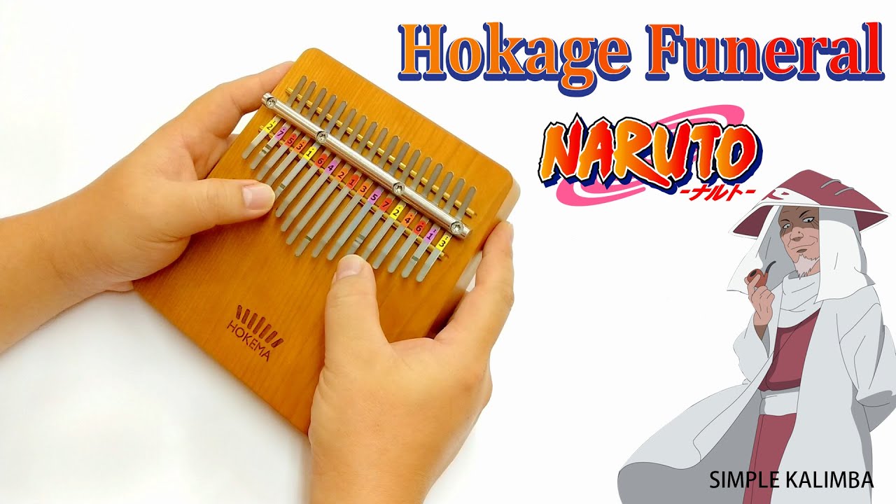 Hokage Funeral Ost Naruto 2nd Version Kalimba Easy Tutorial