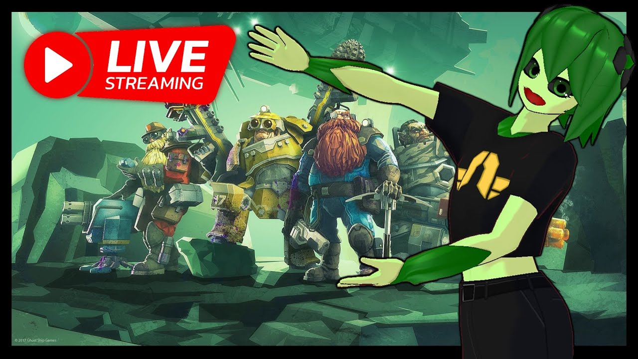 Deep Rock Galactic With Sqaug Also Ace Streaming At A Normal Time