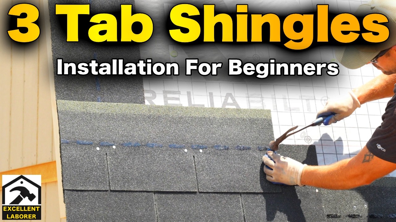 How To Install 3 Tab Shingles Step By Step Beginners Guide Youtube