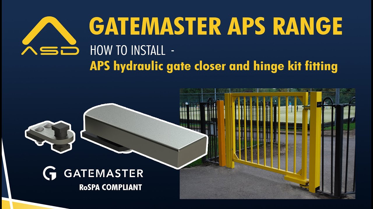 How To Install A Gatemaster Aps Hydraulic Gate Closer And Hinge Kit