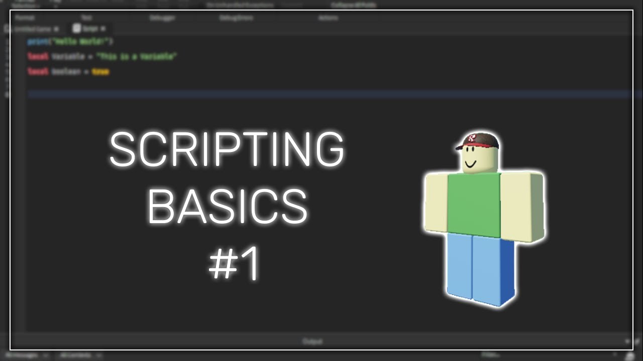 Roblox â Scripting Basics 1 â Printing And Variables Youtube