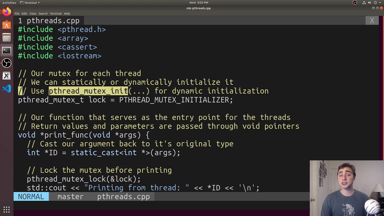 Parallel Programming Pthreads Youtube