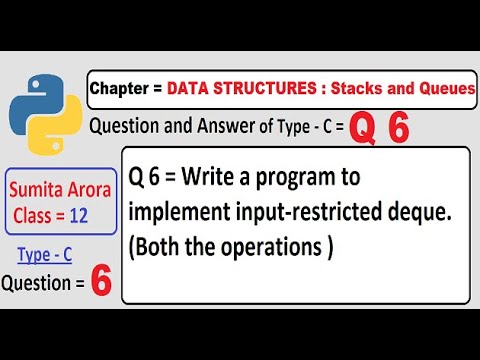 Write A Program To Implement Input Restricted Deque