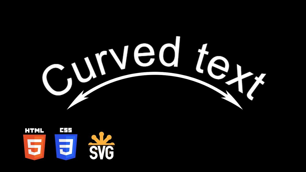 Curved Text Html Css Svg Elements Tutorial Youtube