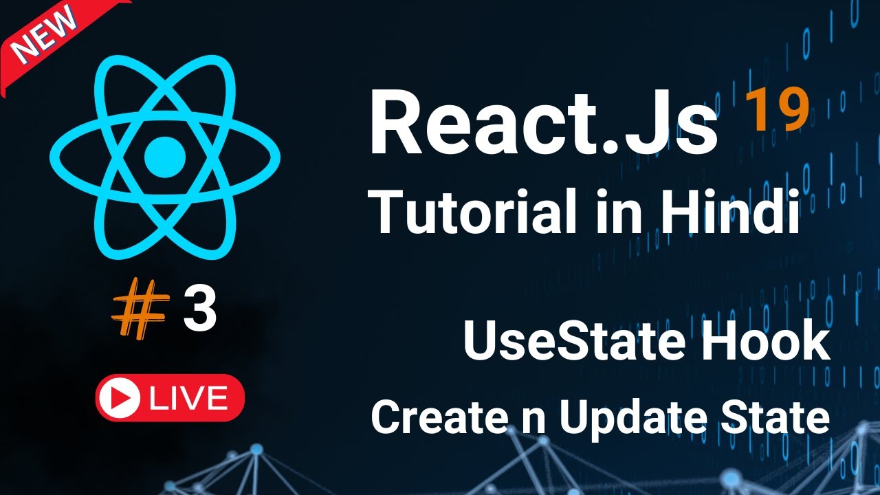 React Js Tutorials In Hindi React Js Full Course 2025 Usestate Hook