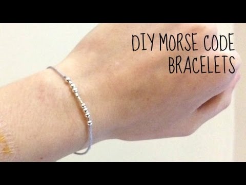 Diy Morse Code Bracelets Diy Jewellery Youtube