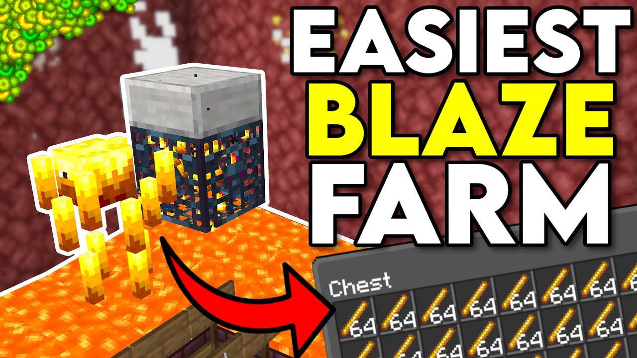 Easiest Afk Blaze Xp Farm Minecraft Bedrock 1 20 Youtube