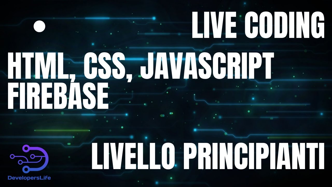Live Coding 01 Html Css Javascript Per Principianti Youtube