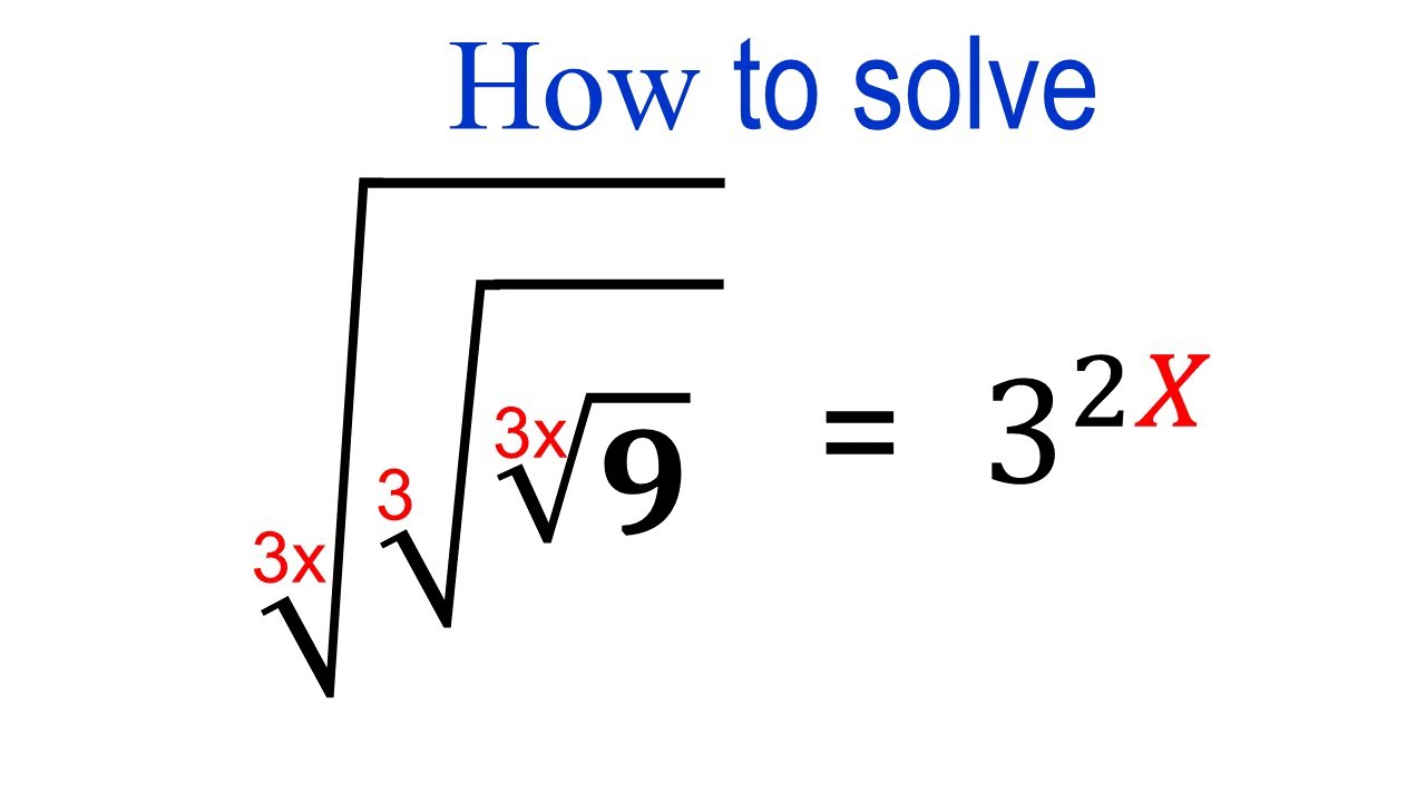 A Nice Exponential Problem Youtube