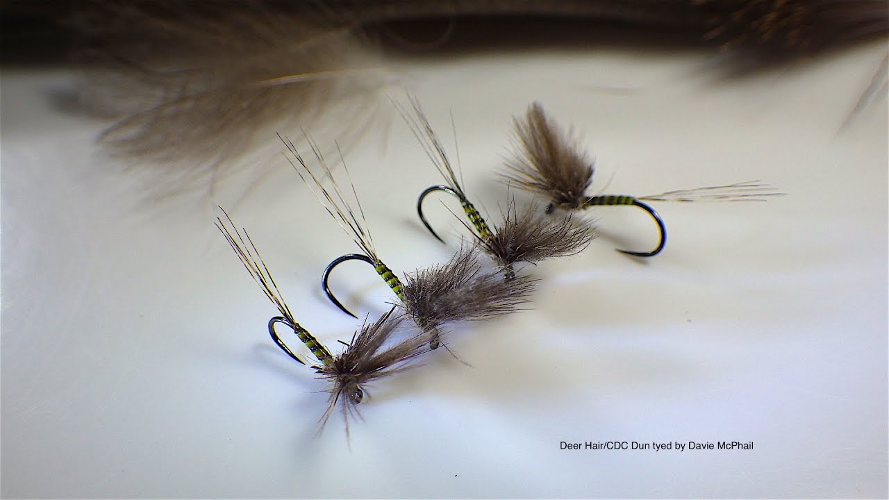 Tying A Deer Hair Cdc Dun By Davie Mcphail Youtube